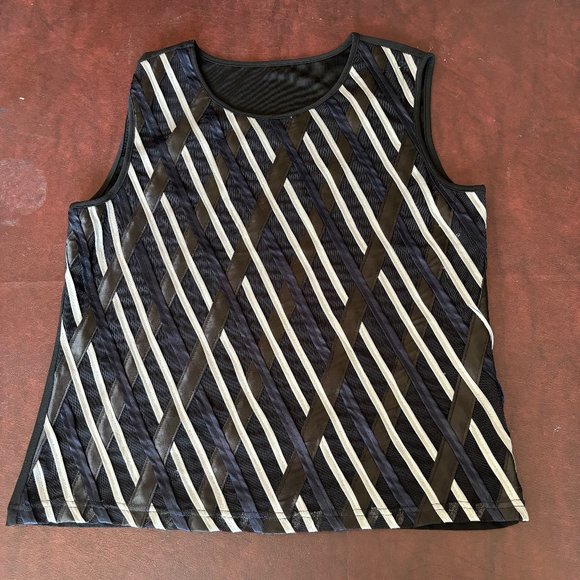 Damee, Inc. | Tops | Damee Inc Twopiece Set M Black Blue And White ...